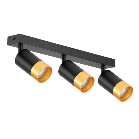 Lampa Sufitowa LED Kinkiet Spot Oprawa Halogenowa GU10 8370 3 CZARNA