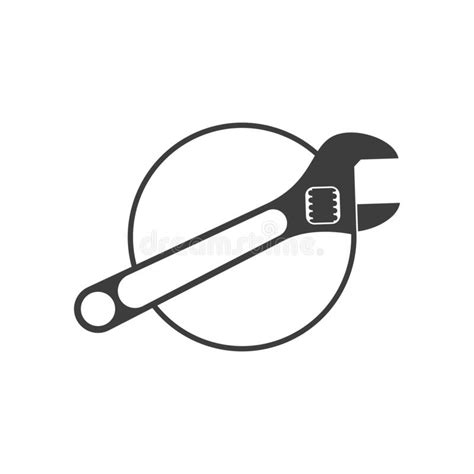 Icono de llave ajustable ilustración del vector Ilustración de equipo
