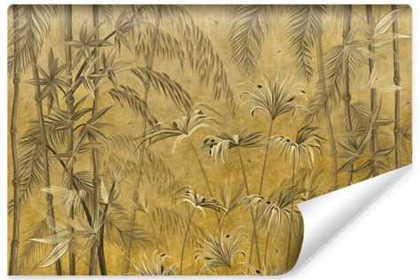 Fototapeta Do Salonu Mural Liście TROPIKALNE Abstrakcja Beton 400cm x