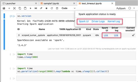 Accessing The Logs For Jupyter Notebooks Qubole Data Service
