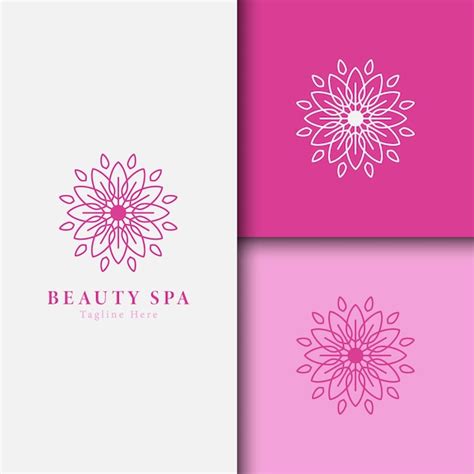 Vector De Logotipo De Spa Y Belleza Vector Premium