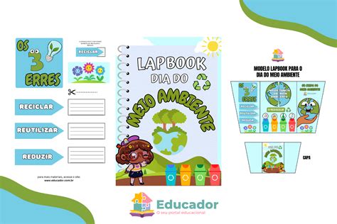 Lapbook Para Trabalhar O Dia Do Meio Ambiente Educador