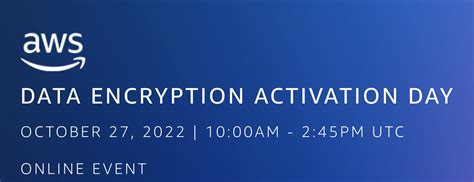 AWS Security On Twitter Join Us For Data Encryption Day On October 27