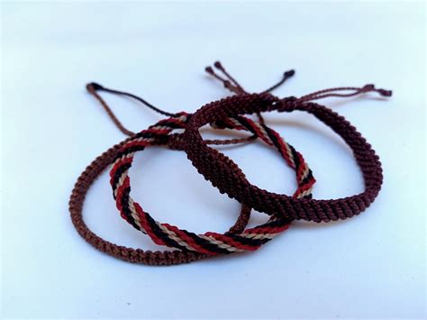 Mix de pulseiras unissex em macramê Elo7 Produtos Especiais