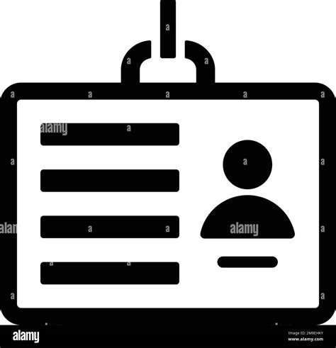 Tarjeta Identificaci N S Mbolo De Icono De Identificaci N Para Su Uso