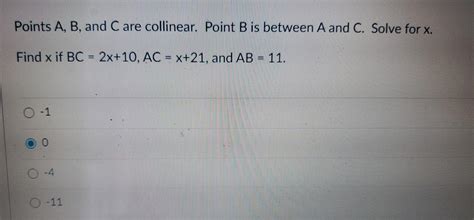 solved points a b and c are collinear point b is between