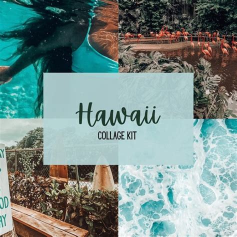 Beach Aesthetic Photo Collage Kit Etsy