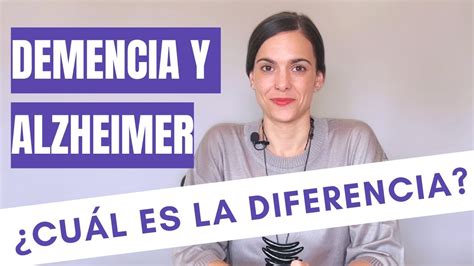 Demencia y Alzheimer cuál es la diferencia YouTube