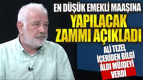 SGK uzmanı Ali Tezel en düşük emekli maaşına yapılacak zam oranını