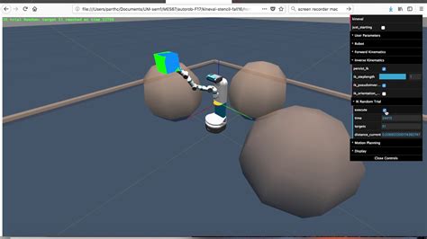inverse kinematics for fetch robot using jacobian pseudoinverse youtube
