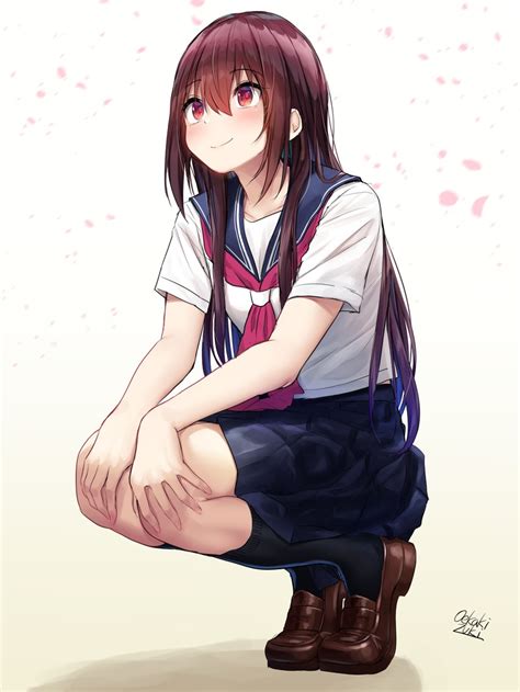 School Girl Original Drawn By Oekakizuki Danbooru