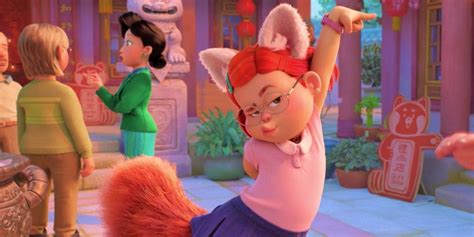 Mei Lee With Red Panda Ears And Tail In Anime Style From Disney S The