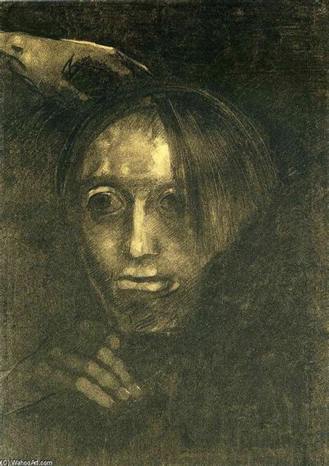 Grabados De Calidad Del Museo La Cabeza Del Hombre De Odilon Redon
