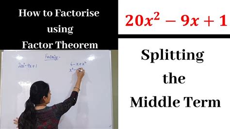 polynomials factor theorem splitting middle term how to factorize using factor theorem