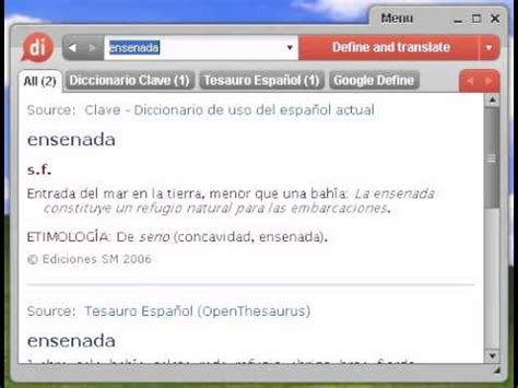 Definición de ensenada YouTube