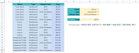 How To Use The Index Function And Match Multiple Criteria In Google