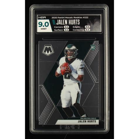 Jalen Hurts 2020 Panini Mosaic 222 RC HGA 9 Pristine Auction