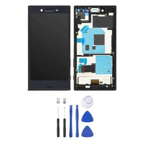 Original Ecran LCD Vitre tactile Noir Assemblés Sur Châssis Pour Sony