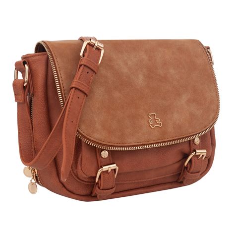 Lulu Ruda Camel Torebka Damska Listonoszka Misie Mi
