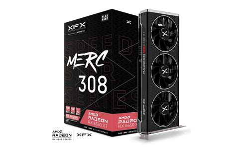 XFX Speedster MERC 308 AMD Radeon RX 6650 XT BLACK Gaming Graphics