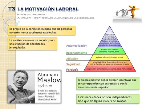 PPT T3 la motivación laboral PowerPoint Presentation free download