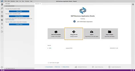 Collaborate On An SAP HANA Database Project Template SAP Tutorials