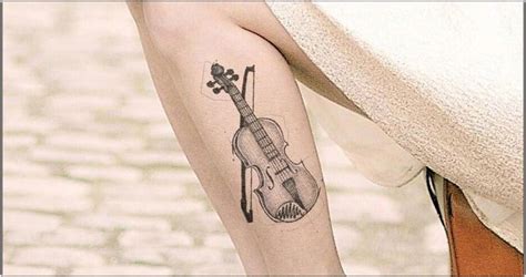 39 Breathtaking Violin Tattoo Design Ideas And Meanings For 2022
