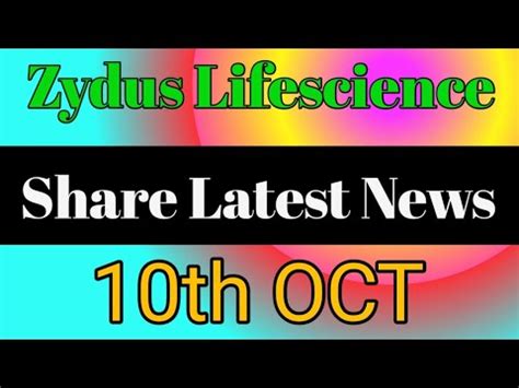 Zydus Life Science Share Latest News Zydus Life Sciences Share Price