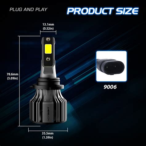 Novsight N39 9005 9006 H4 H7 H11 Mini Designed Car LED Headlight Light