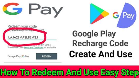 How To Redeem Play Store Recharge Code Step By Step Google Pay