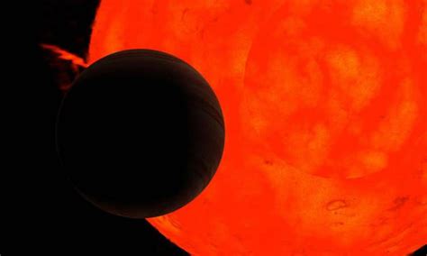 Cientistas descobrem planeta que está sendo engolido por sua estrela