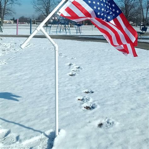 Rotating Pvc Flag Pole Etsy