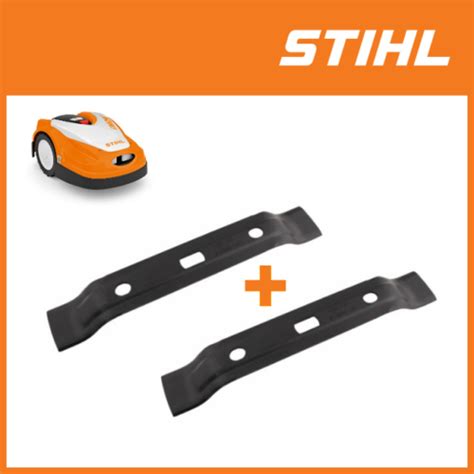 2x 198mm Messer für STIHL RMI 422 422 P 422 PC RMI 522 Mähroboter