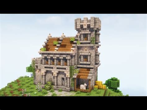 Minecraft How To Build An Easy And Small Castle Minecraft Tutorial