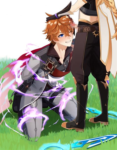 Aether And Tartaglia Genshin Impact Drawn By Pinchi Danbooru