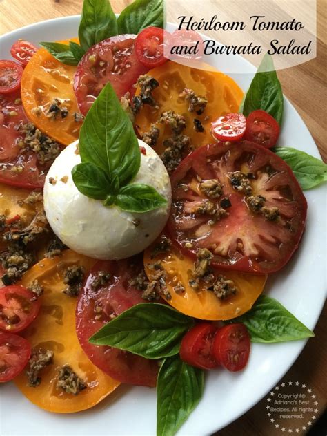 Heirloom Tomato And Burrata Salad Adriana S Best Recipes