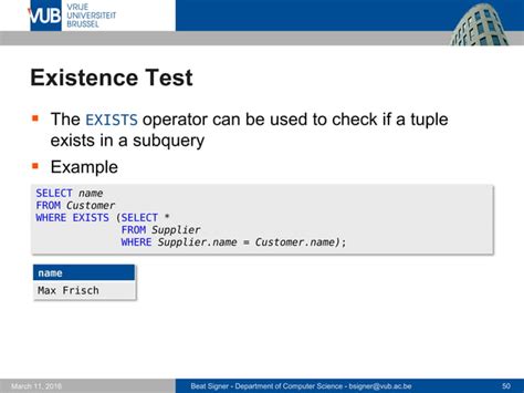 structured query language sql lecture 5 introduction to databases 1007156anr