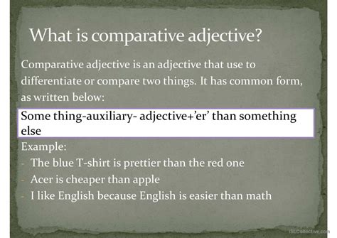 Comparative And Superlative English ESL Powerpoints