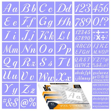 Buy Letter Stencils For Painting On Wood Alphabet Stencils With