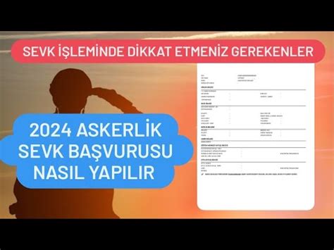 2024 ASKERLİK SEVK BAŞVURUSU NASIL YAPILIR ASKERLİK SEVK BELGESİ