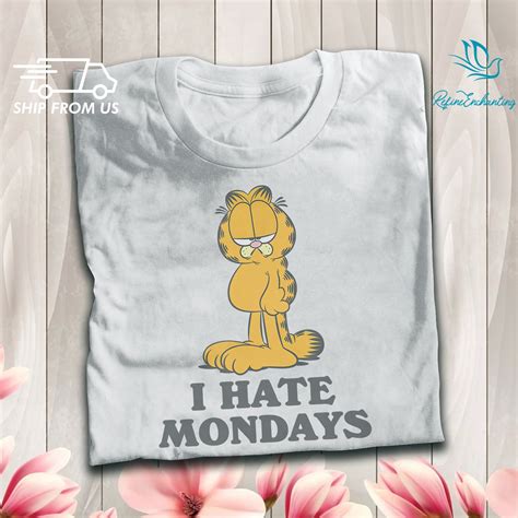 Garfield I Hate Mondays T Shirt Gift For Garfield Fan Etsy