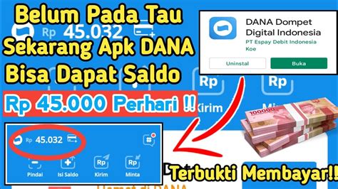 Dapat Uang Gratis 45 000 Langsung Dari Aplikasi DANA Cara
