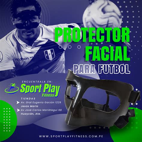 Protector Facial Para Futbol Sport Play Fitness