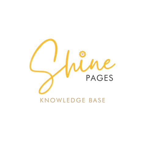 Shine Pages Knowledge Base Help Center