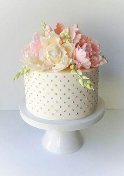 Wedding Cakes Simple Elegant Fondant Ideas For Beautiful