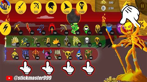 Hack Unlocked All Skin Spearton Vs Units Figures Enemy Epic