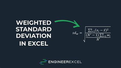 How To Calculate Weighted Standard Deviation In Excel A Step By Step