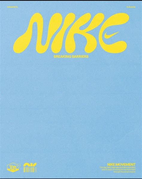 A Blue And Yellow Poster With The Word Nuke On It S Front Cover