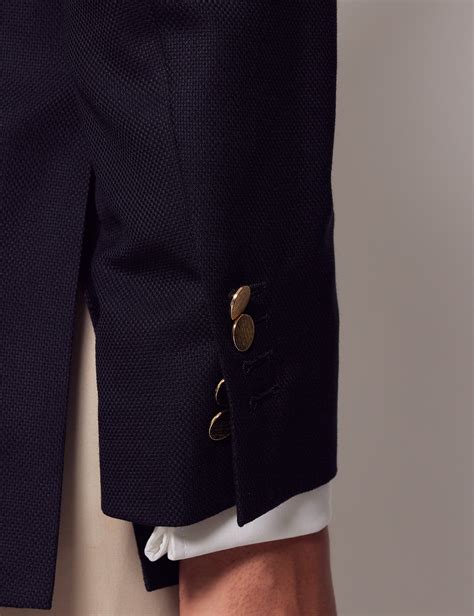 Dunkelblauer Blazer goldene Knöpfe Hawes Curtis