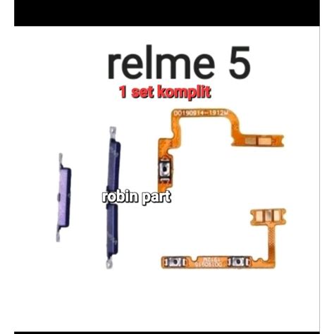 Jual Tombol Set Flexibel Power On Off Volume For Realme 5 Shopee